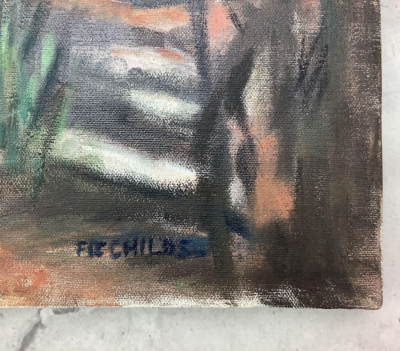 Frederick Robbins Childs | Stone Steps at Entrance to a Wood | MutualArt