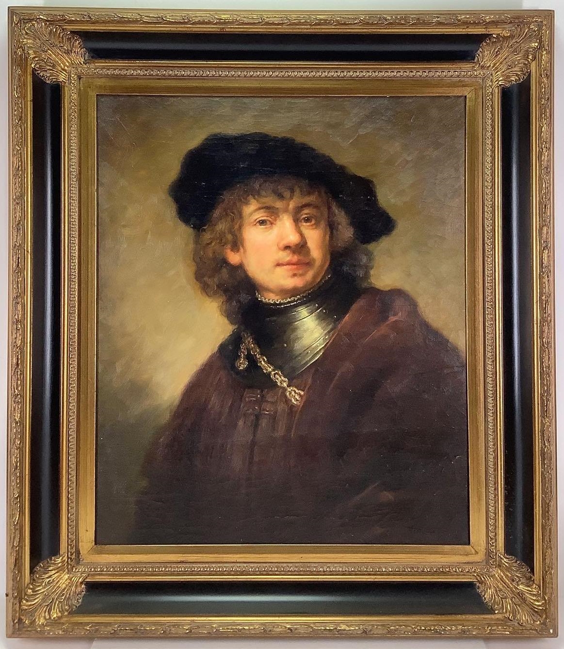 Rembrandt van Rijn | Tronie of a Young Man in a Gorget and Cap | MutualArt