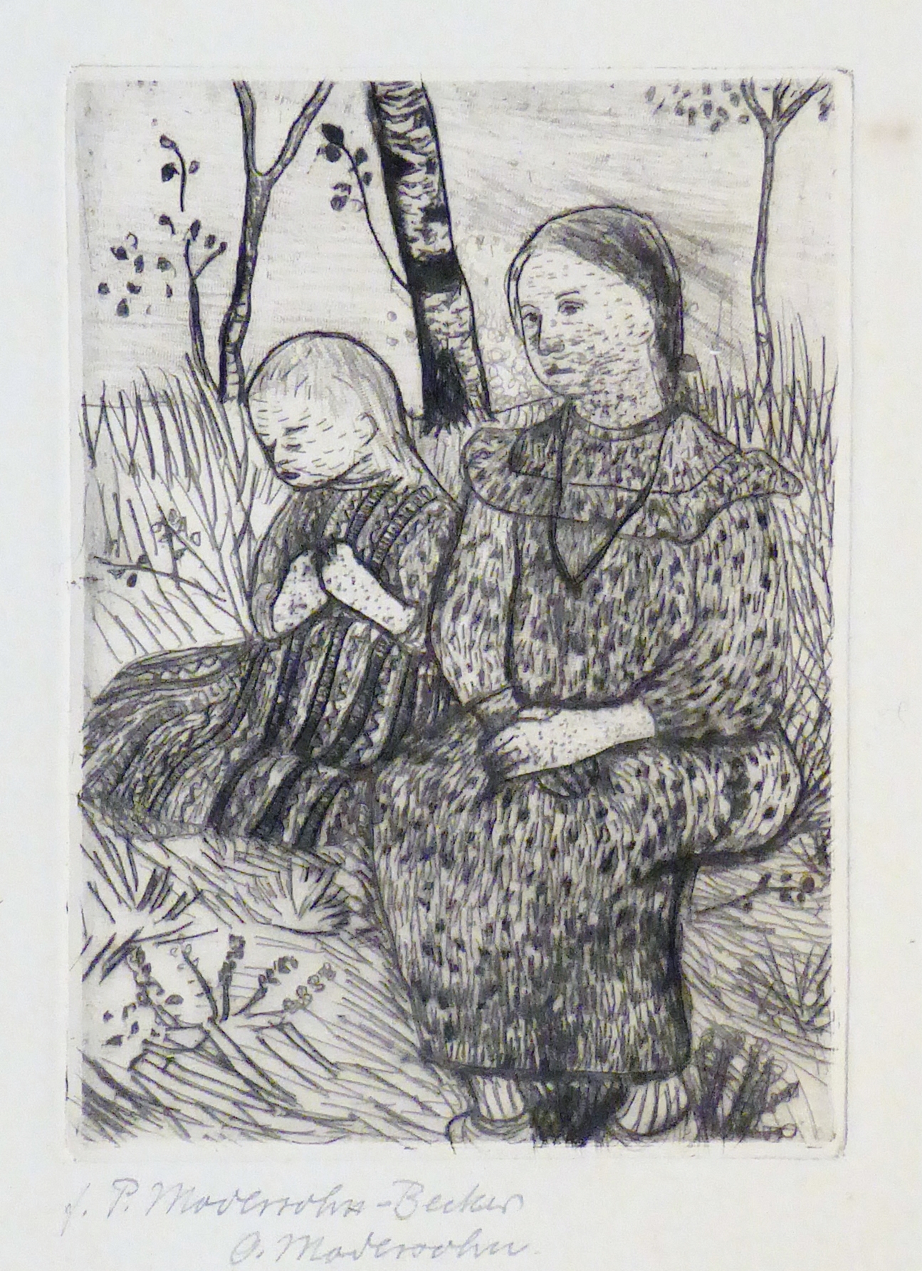Paula Modersohn-Becker | Zwei Bauernmädchen (Circa 1900) | MutualArt