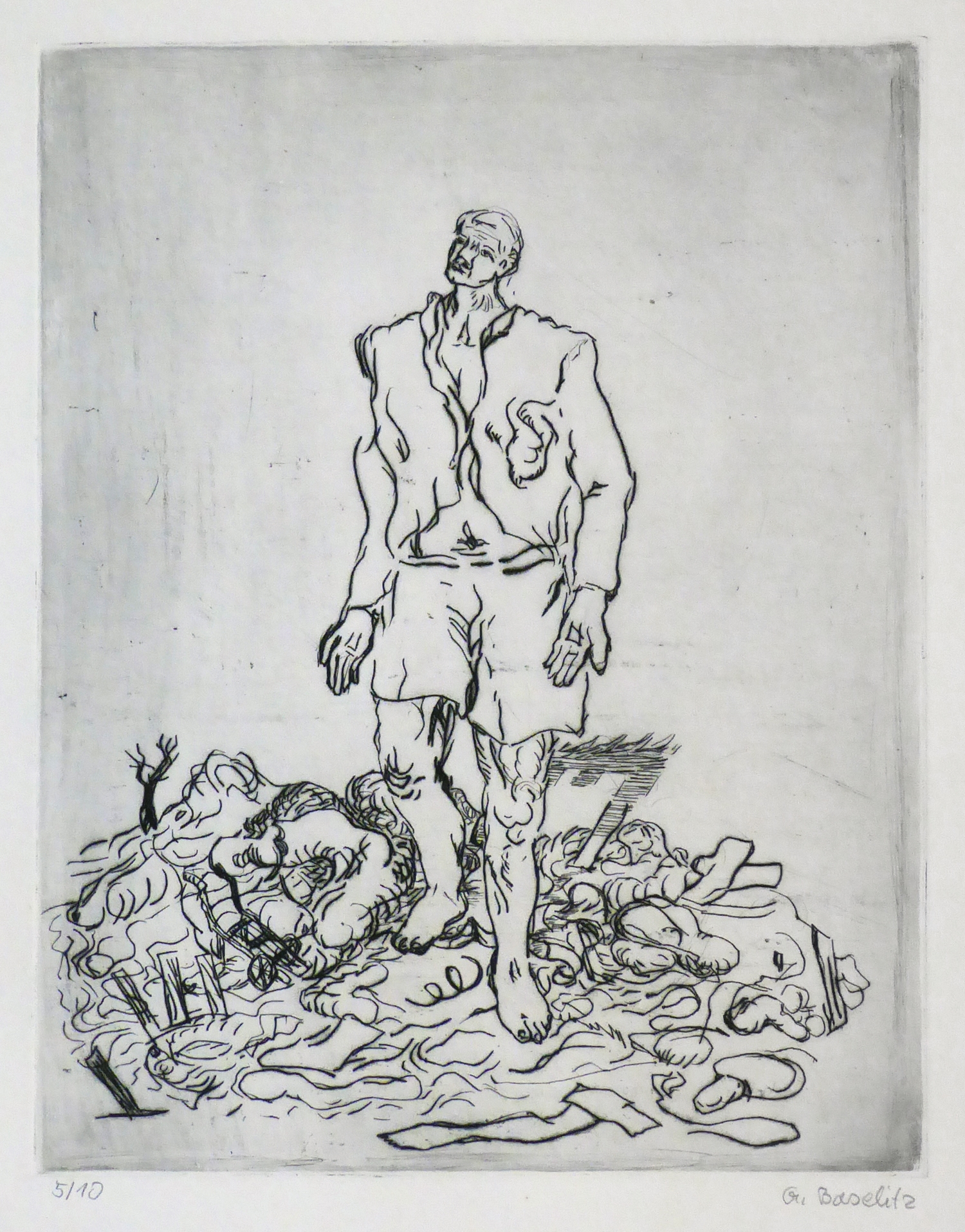Georg Baselitz | Ährenleserin II (1979) | MutualArt