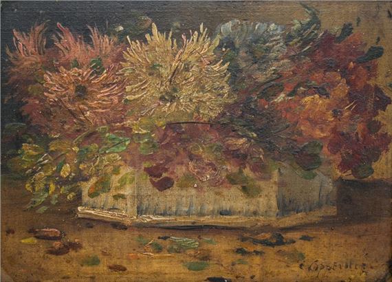 Edmond van Coppenolle | Bouquet with Chrysanthemums | MutualArt