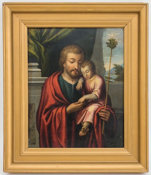 Italian School, 18th Century | Saint Joseph and Christ | MutualArt