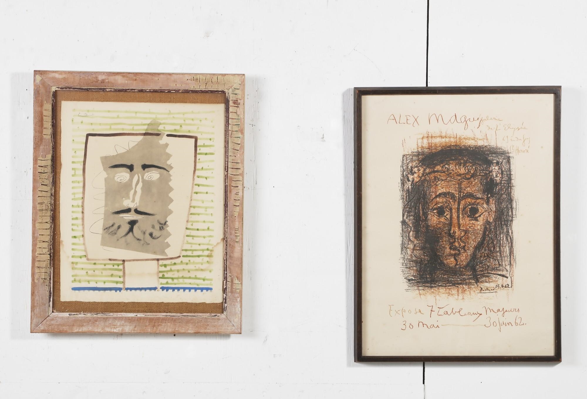 Pablo Picasso | Two Picasso prints: Tête de faune barbu, 1956 and Alex ...