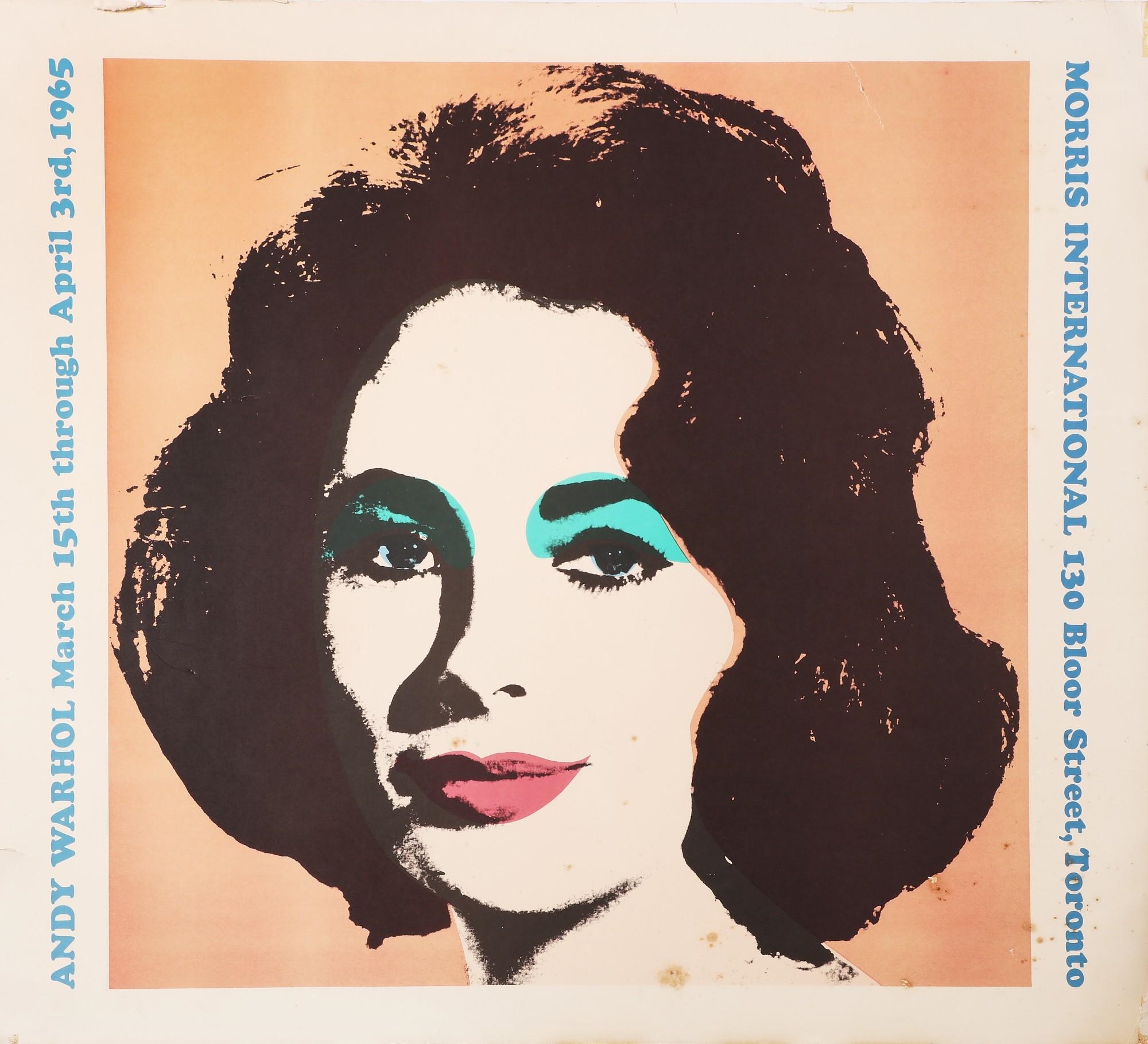 Andy Warhol | Liz (Elizabeth Taylor) 1965 Toronto Exhibition Poster ...