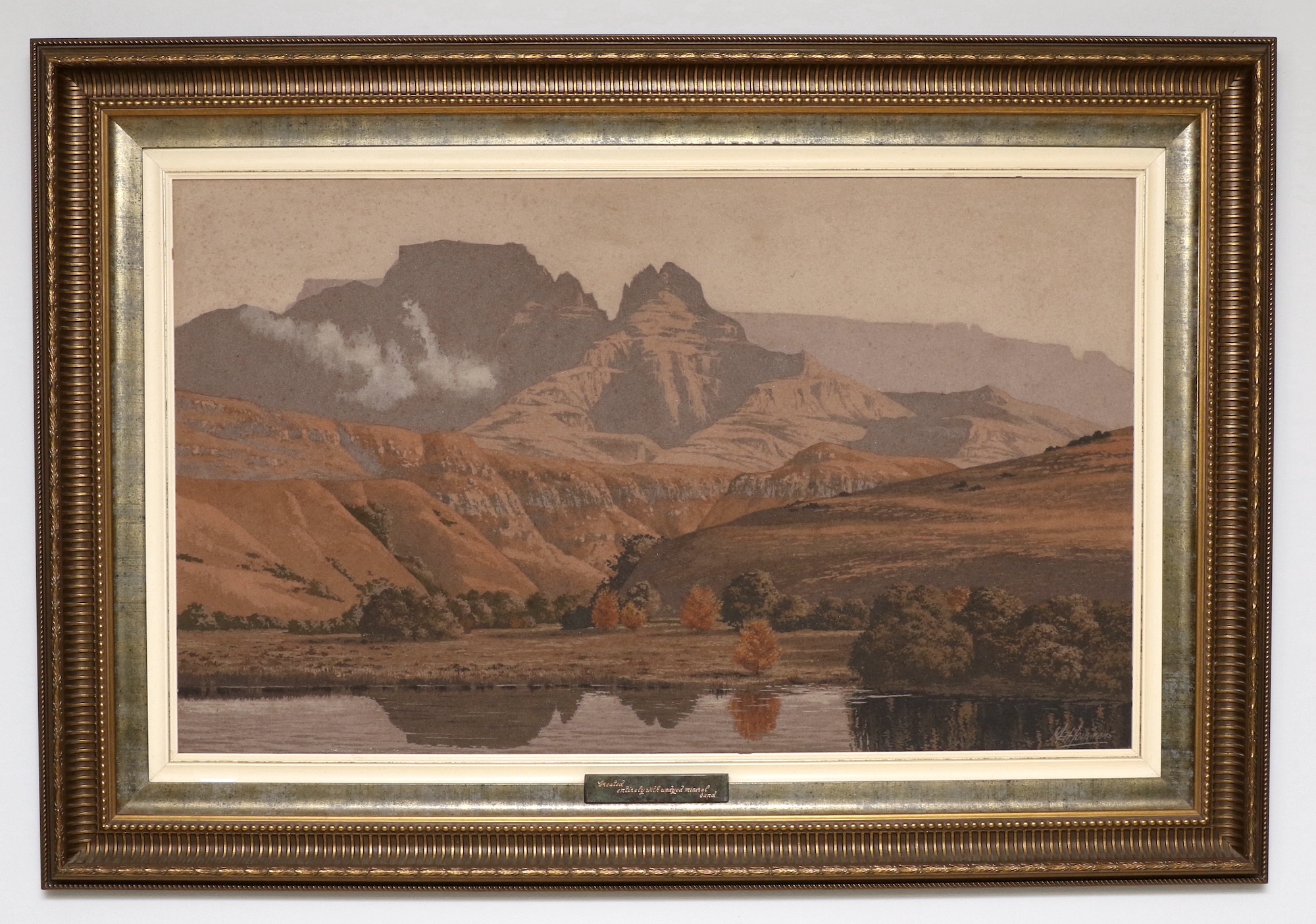 Mat Louwrens | MOUNTAIN SCAPE WITH CLOUDS | MutualArt