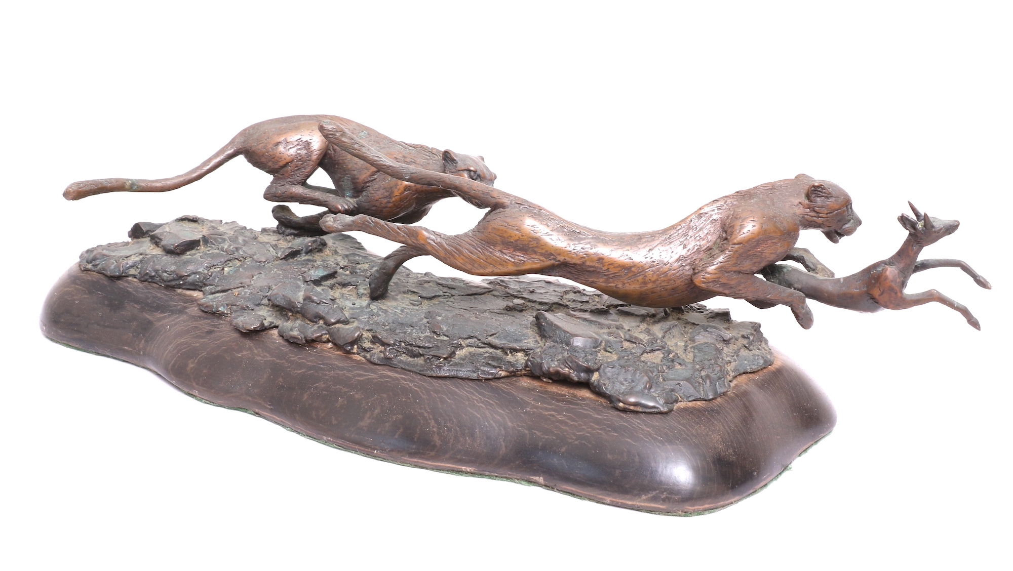 Graham Quinn | CHEETAS CHASING AN ANTELOPE | MutualArt