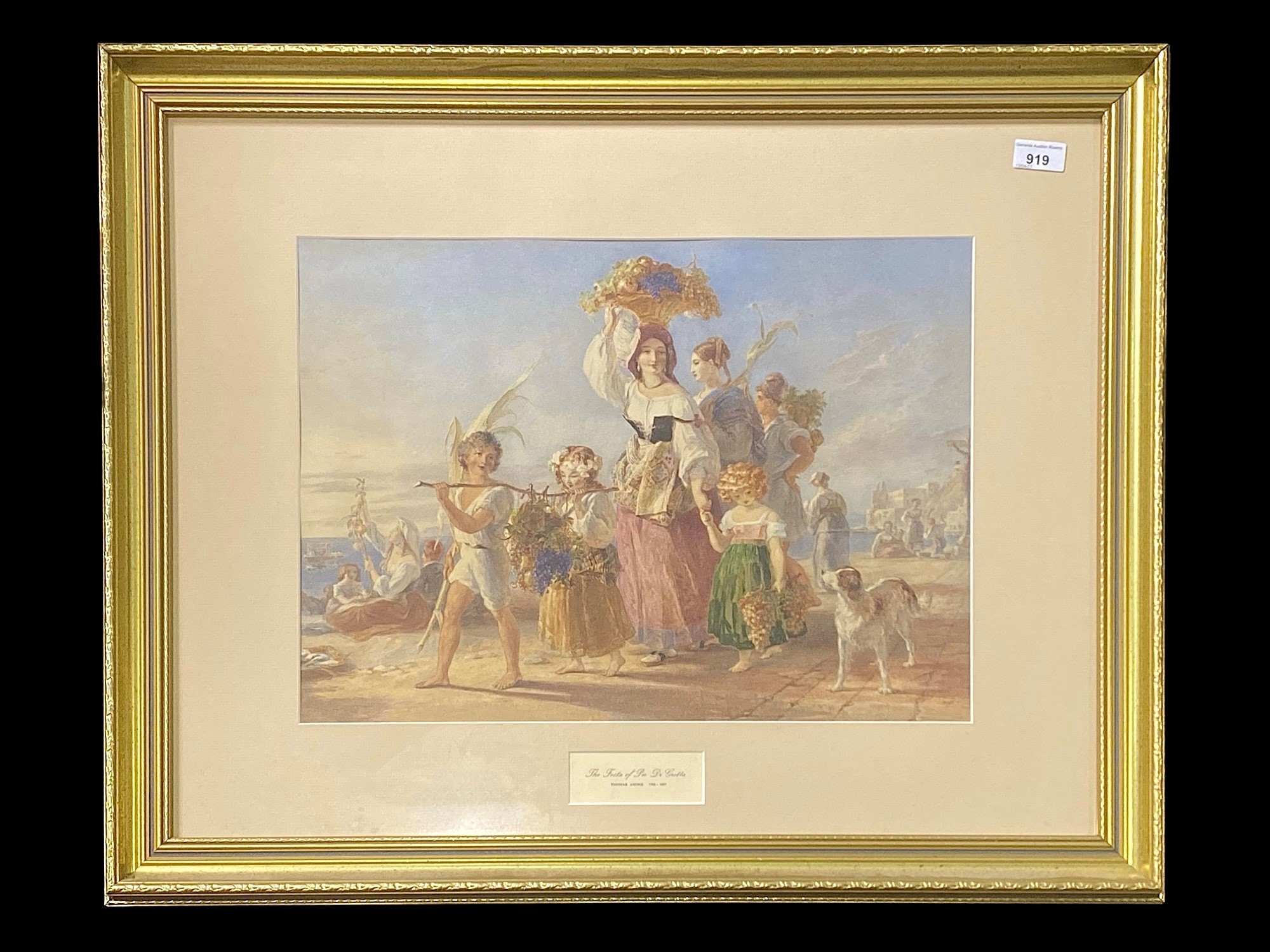 Thomas Uwins | Neapolitan Peasants On Their Way To The Festa Di Pie Da ...