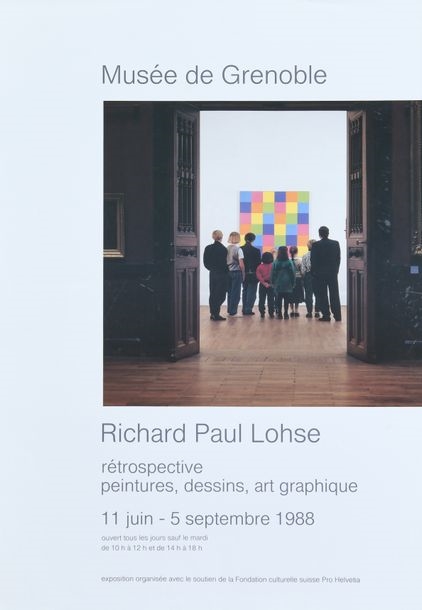 Richard Paul Lohse | Affiche de l'exposition rétrospective (peintures ...