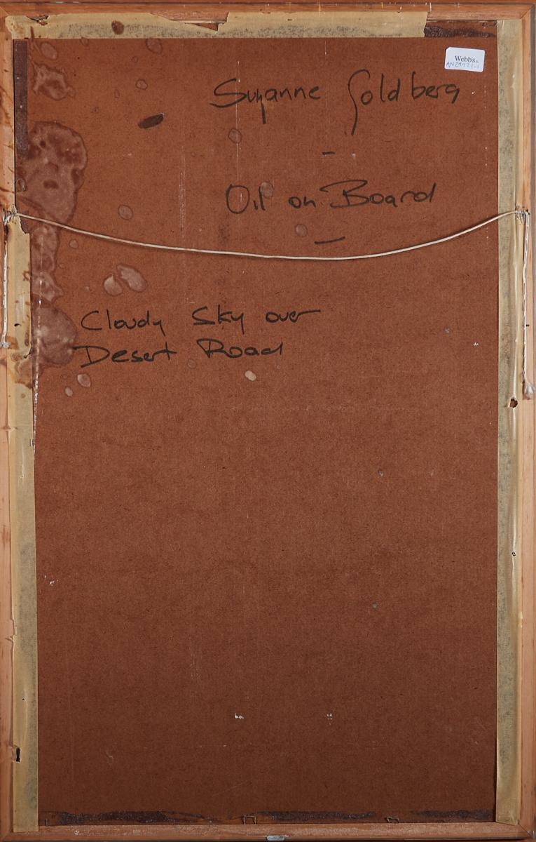 Susan Goldberg | Cloudy Sky over Desert Road (1980) | MutualArt