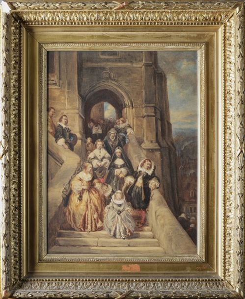 Eugène Devéria | Portraits of John Cadell of Tranent and Jane Dunlop ...