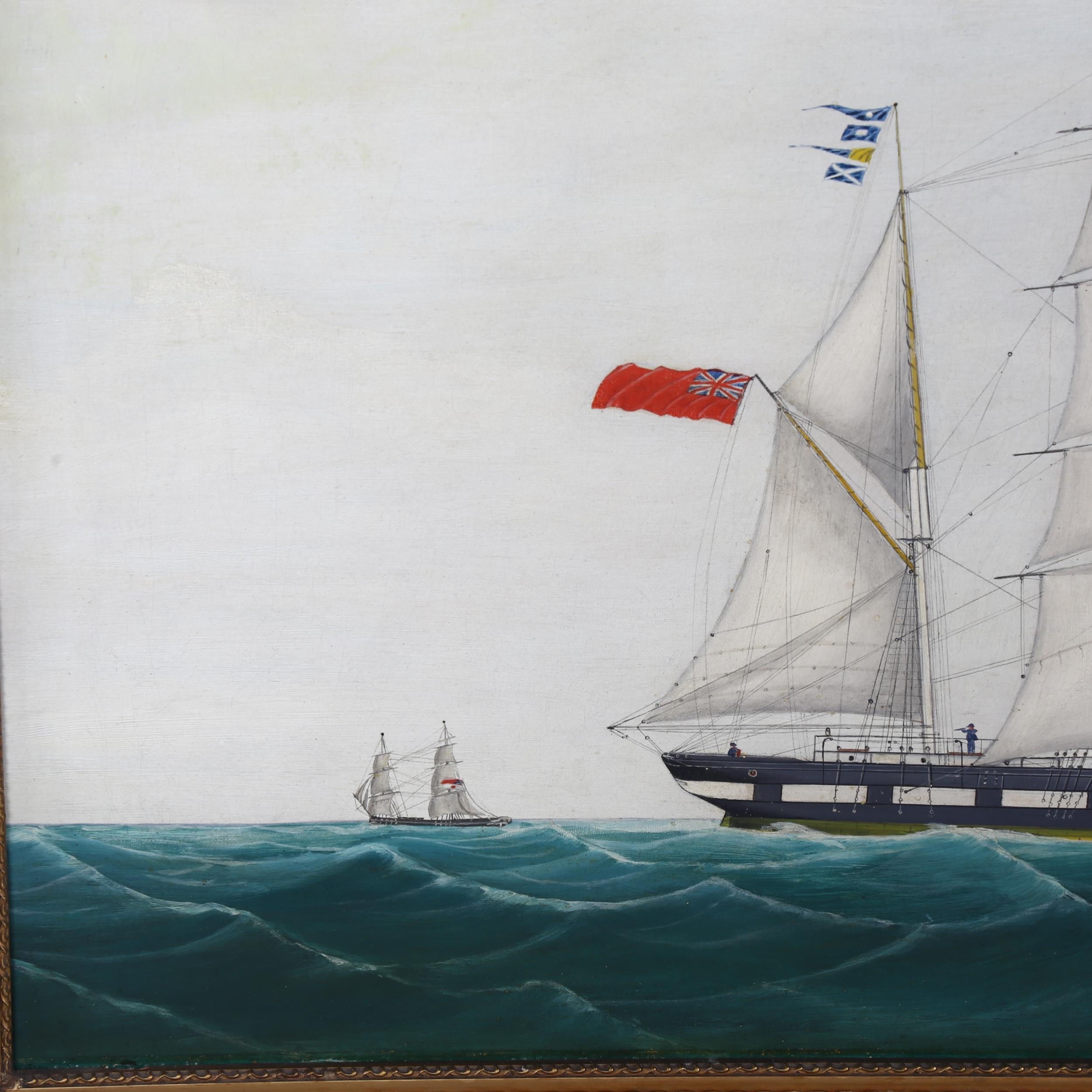 British School, 19th Century | ship portrait at full sail Dateshead ...