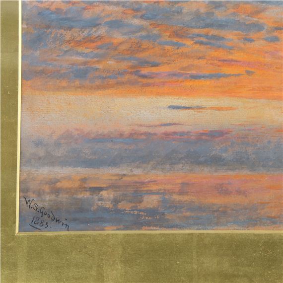 William Sidney Goodwin | pair of sunset cloud studies | MutualArt