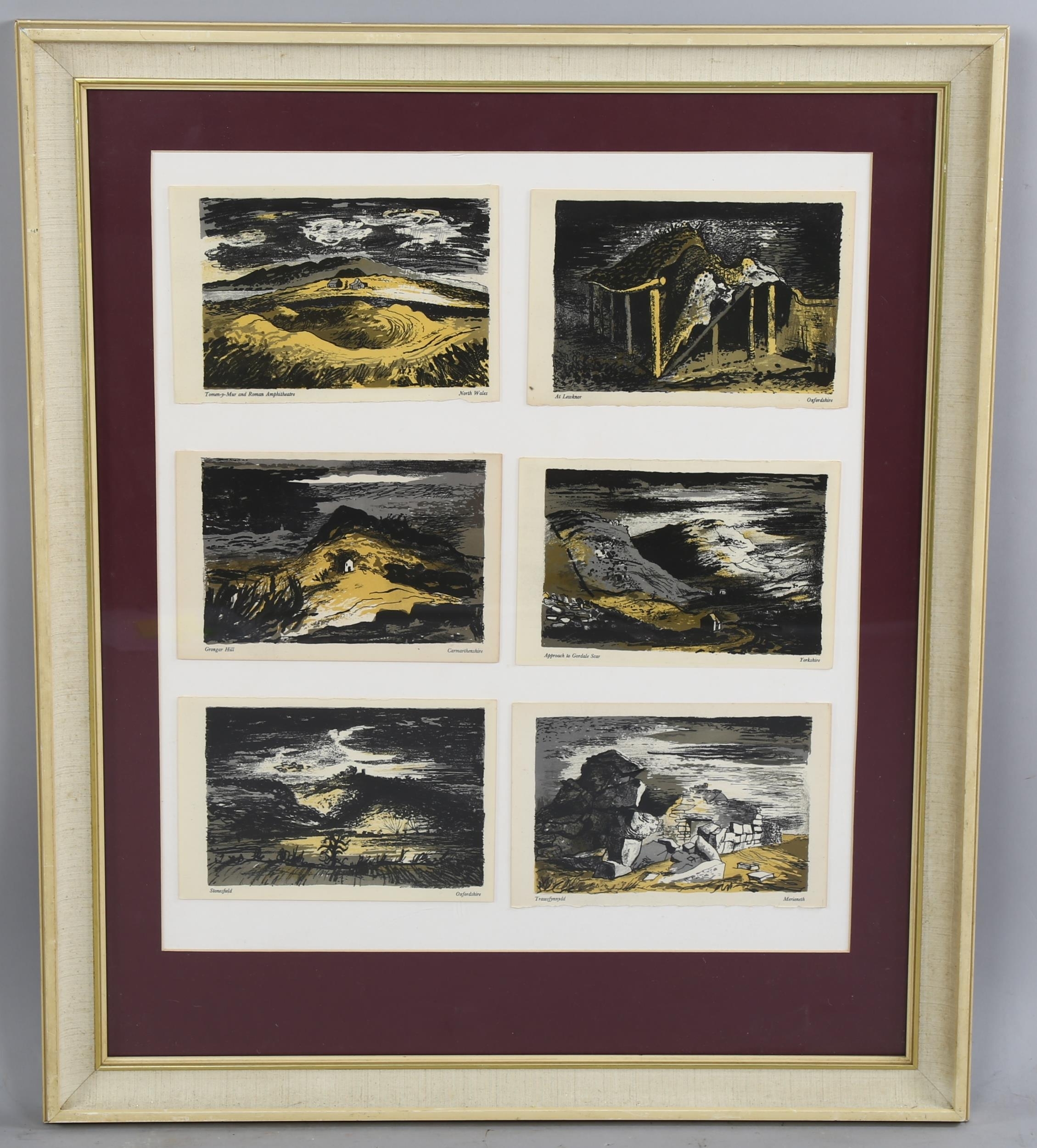 Piper John | 6 original lithographs in common frame (1944) | Compare ...