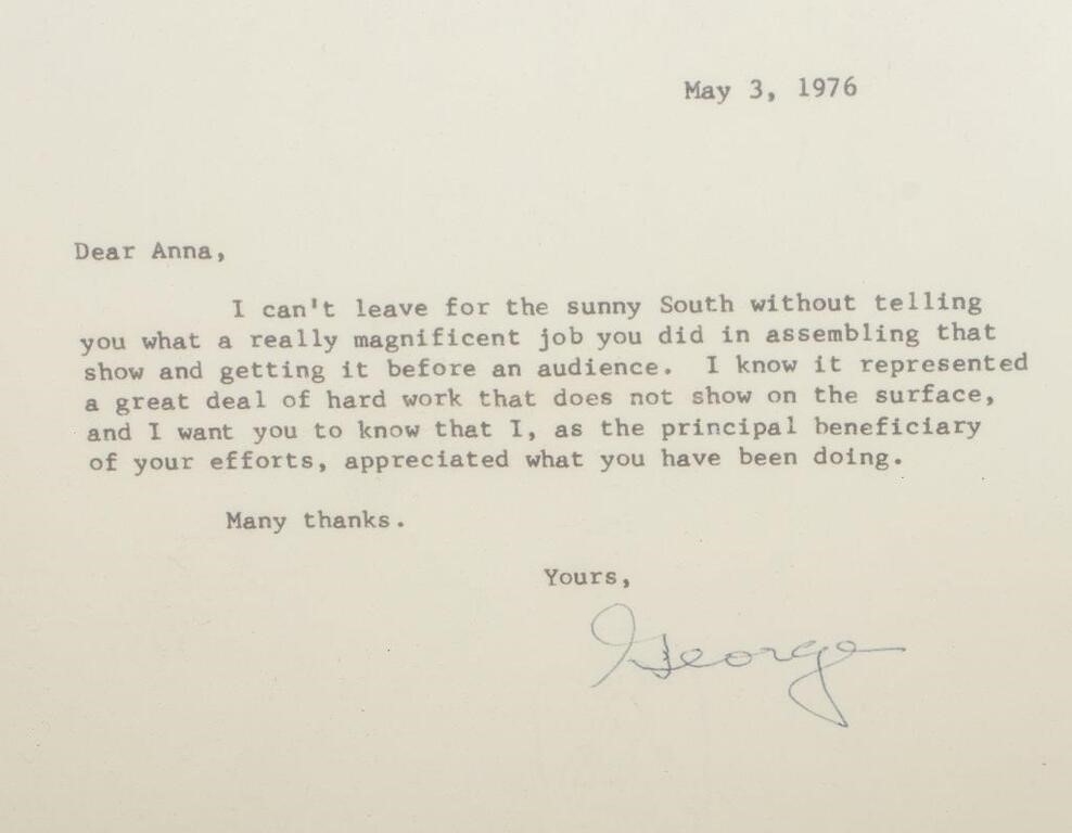 George Francis | George Abbott Signed Letter & Signed Photograph ...