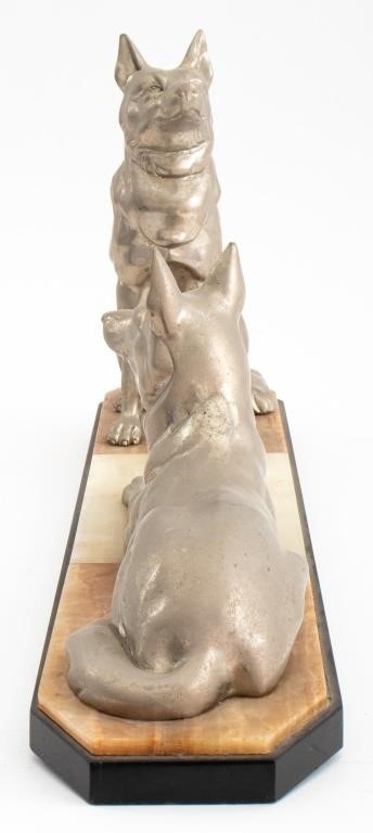 Louis Carvin | Louis Albert Carvin Manner Art Deco Dog Sculpture (Late ...