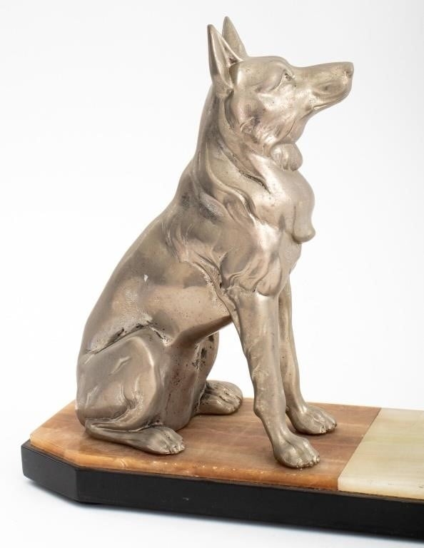 Louis Carvin | Louis Albert Carvin Manner Art Deco Dog Sculpture (Late ...