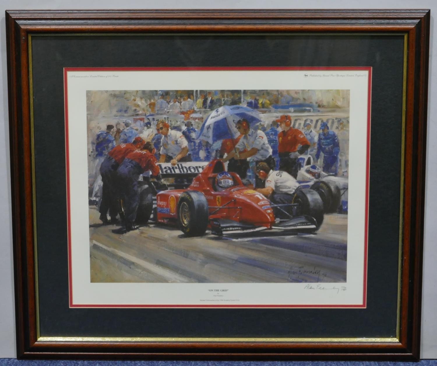 Alan Fearnley | On the Grid, Michael Schumacher in his 1996 Scuderia ...