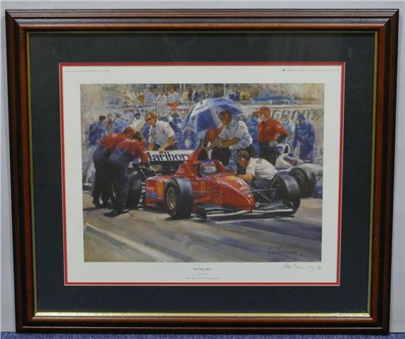 Alan Fearnley | On the Grid, Michael Schumacher in his 1996 Scuderia ...