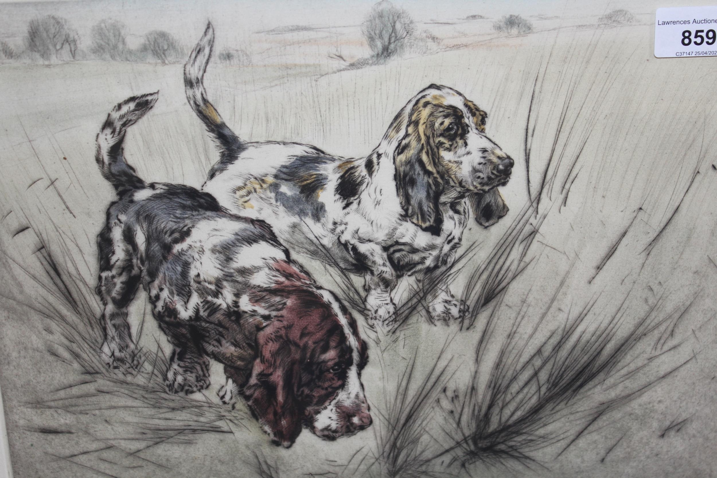 Henry Wilkinson | two sporting dogs in a landscape | MutualArt