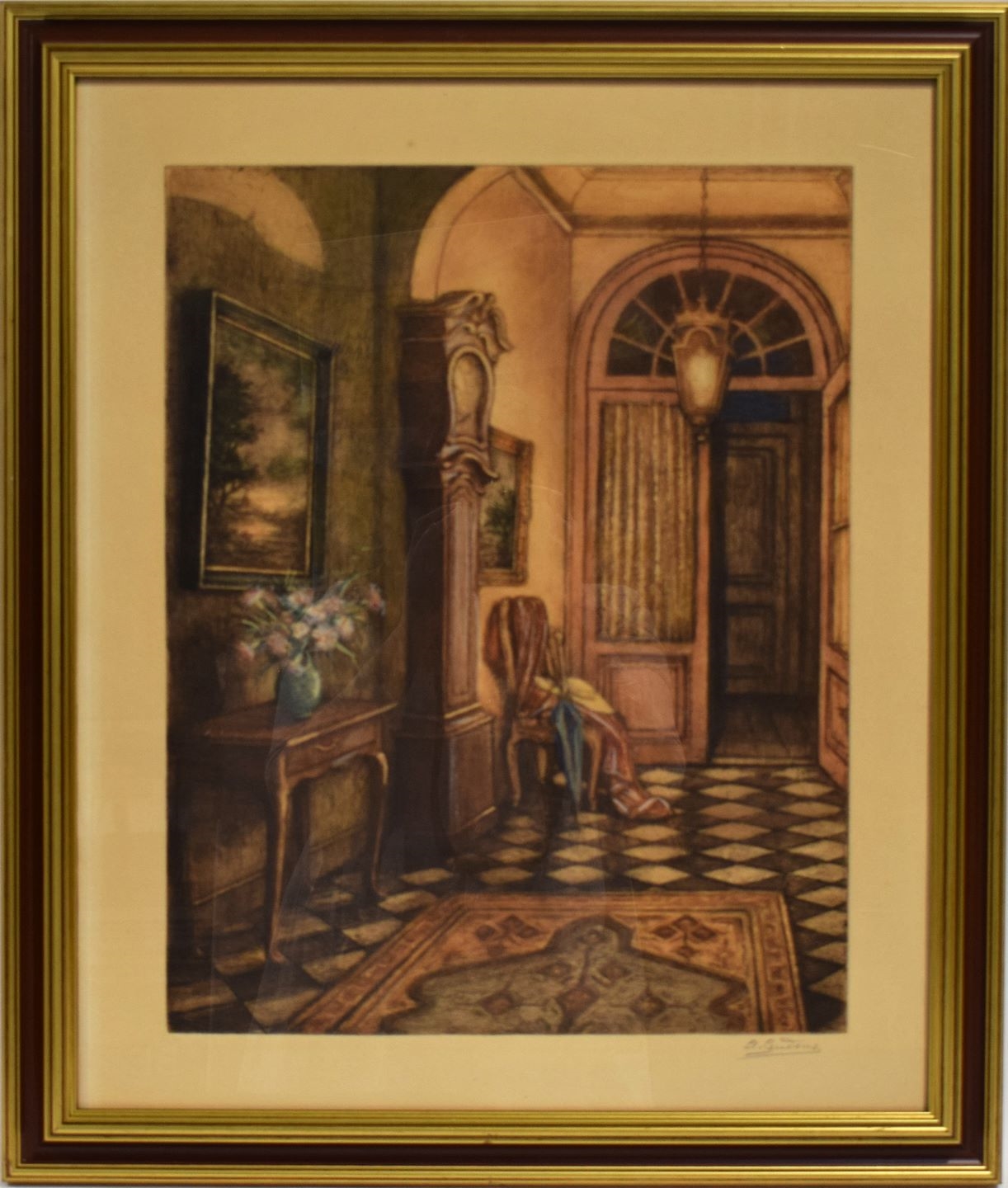 Albert Geudens | view of an interior | MutualArt