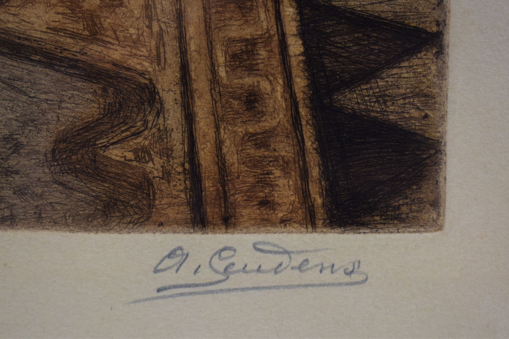 Albert Geudens | view of an interior | MutualArt