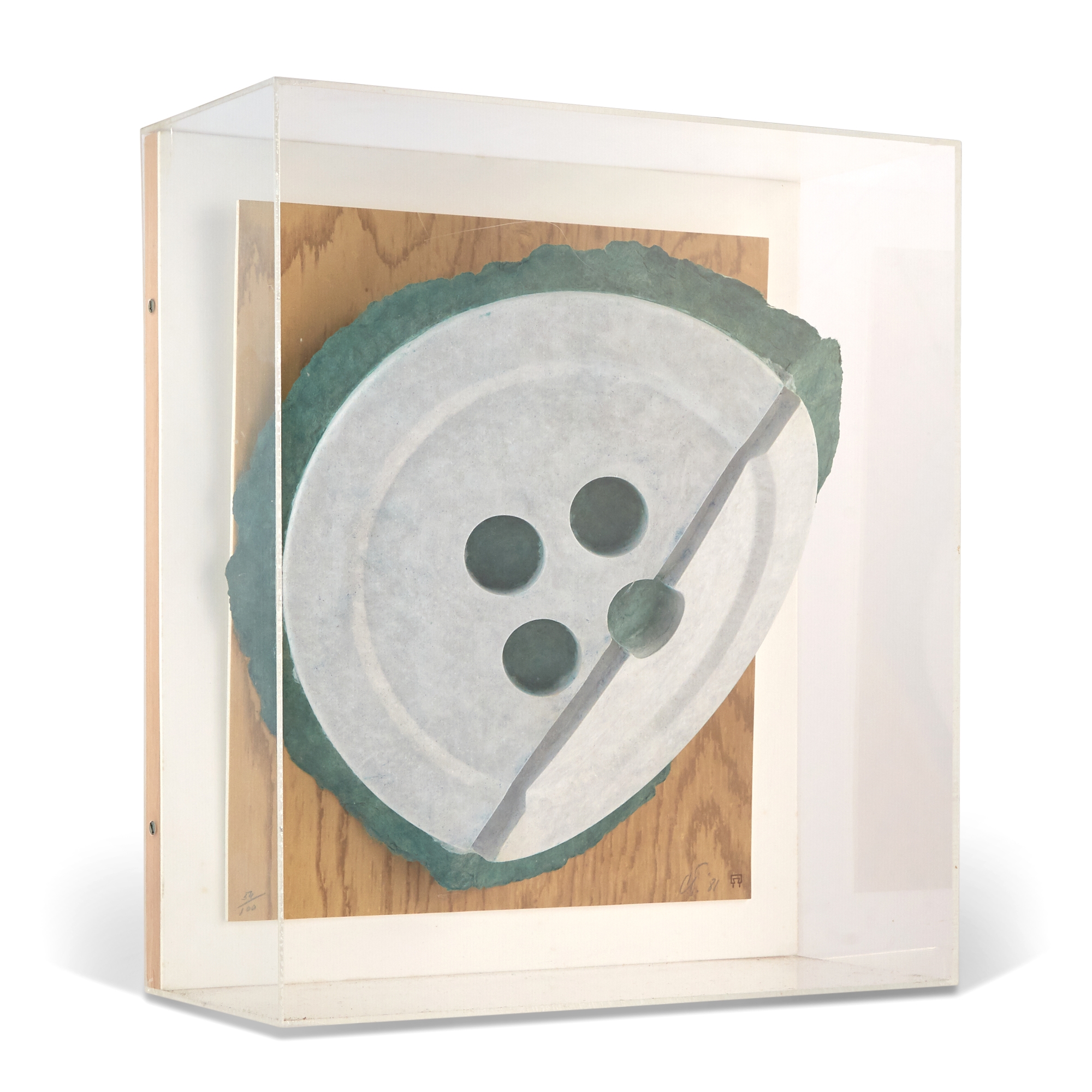 Claes Oldenburg | BROKEN BUTTON (SPLIT BUTTON) (AXSOM/PLATZKER 175 ...