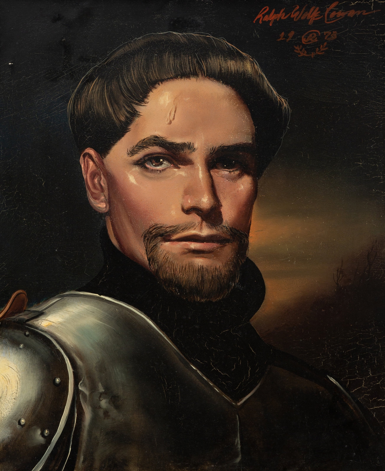 Ralph Wolfe Cowan | Portrait of a Man in Armor (1973) | MutualArt