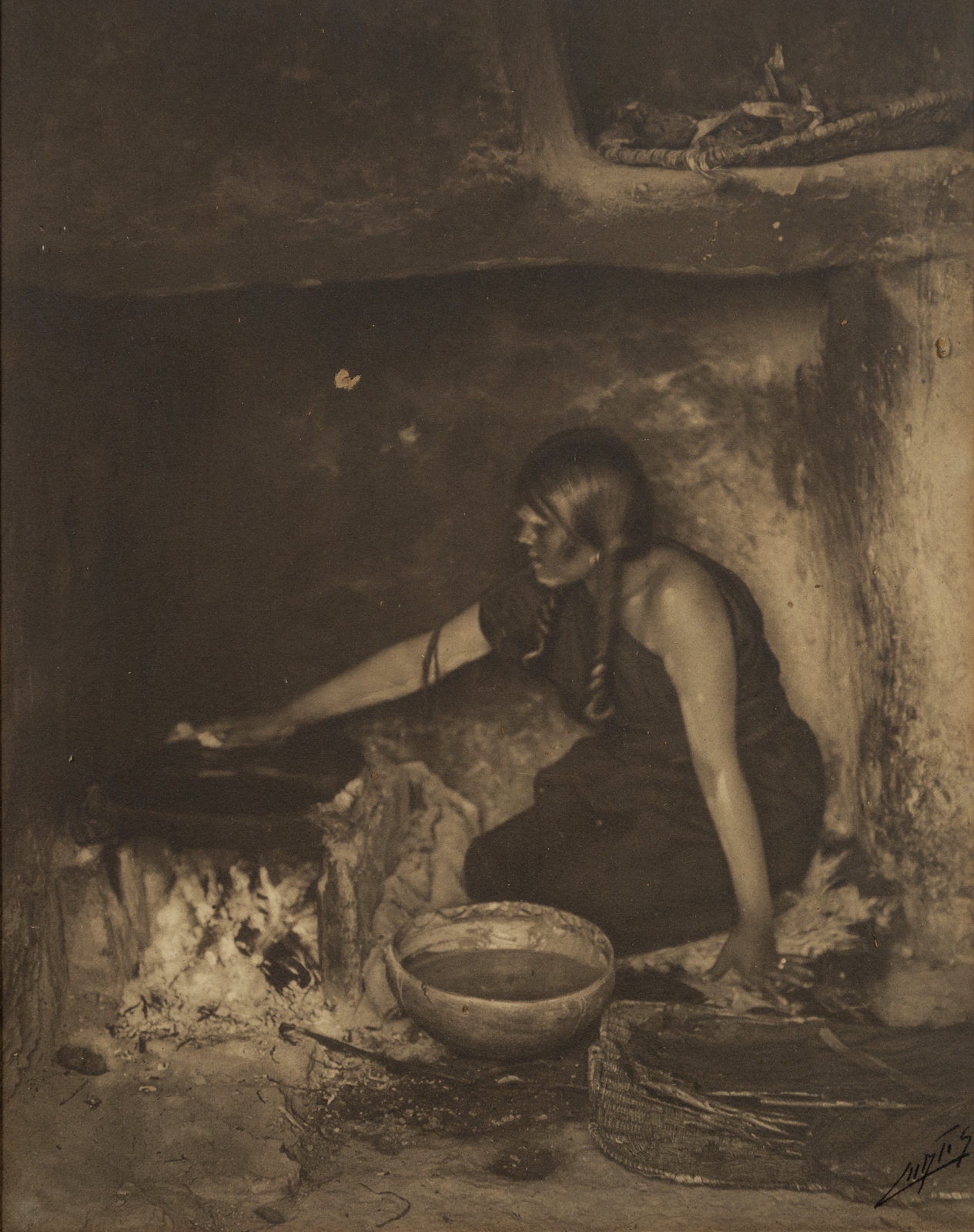 Edward S. Curtis | The Piki Maker (1906) | MutualArt