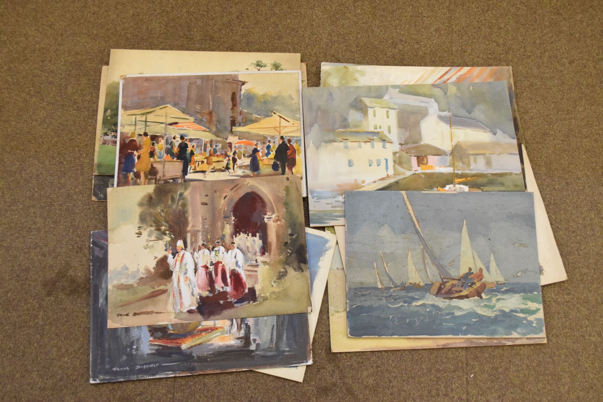 Frank Duffield | Bristol Savages - Unframed studies | MutualArt