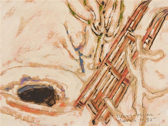 David B. Milne | Pool in Snow (1935) | MutualArt