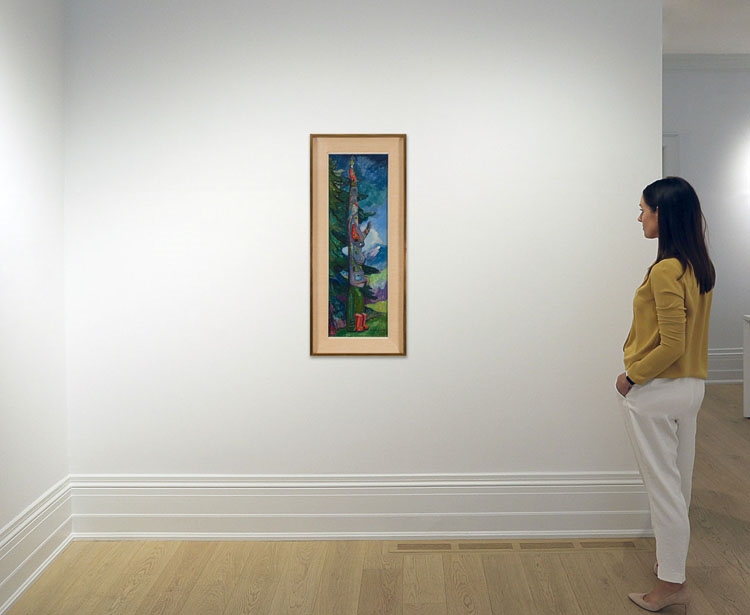 Emily Carr | Sitka Totem Pole (1912) | MutualArt