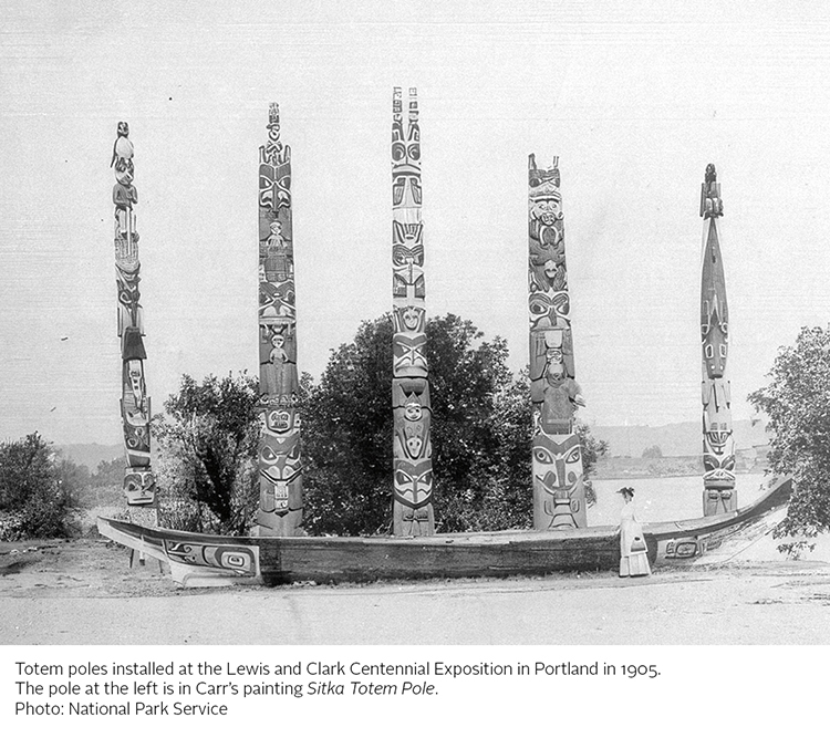 Emily Carr | Sitka Totem Pole (1912) | MutualArt