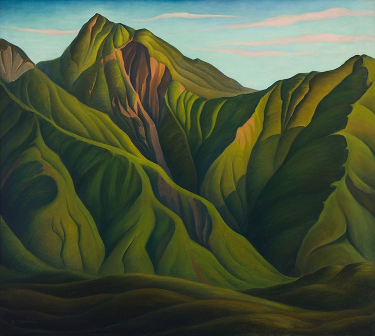 William Percival Weston | Red Mountain - New Denver (1947) | MutualArt