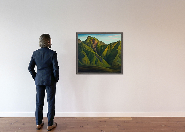 William Percival Weston | Red Mountain - New Denver (1947) | MutualArt