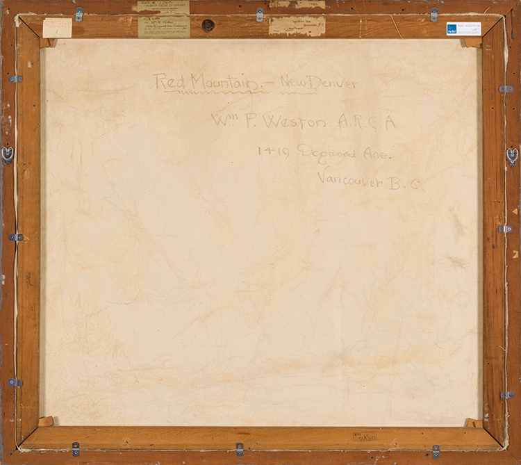 William Percival Weston | Red Mountain - New Denver (1947) | MutualArt