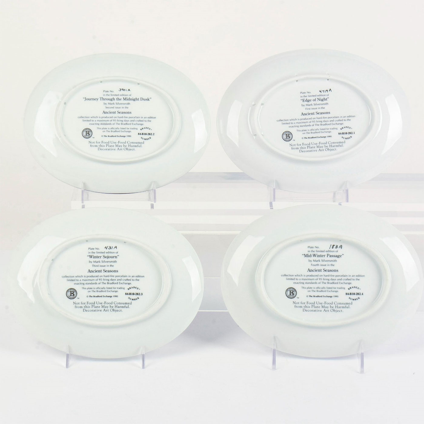 Mark Silversmith | 4pc The Bradford Exchange Porcelain Native American ...