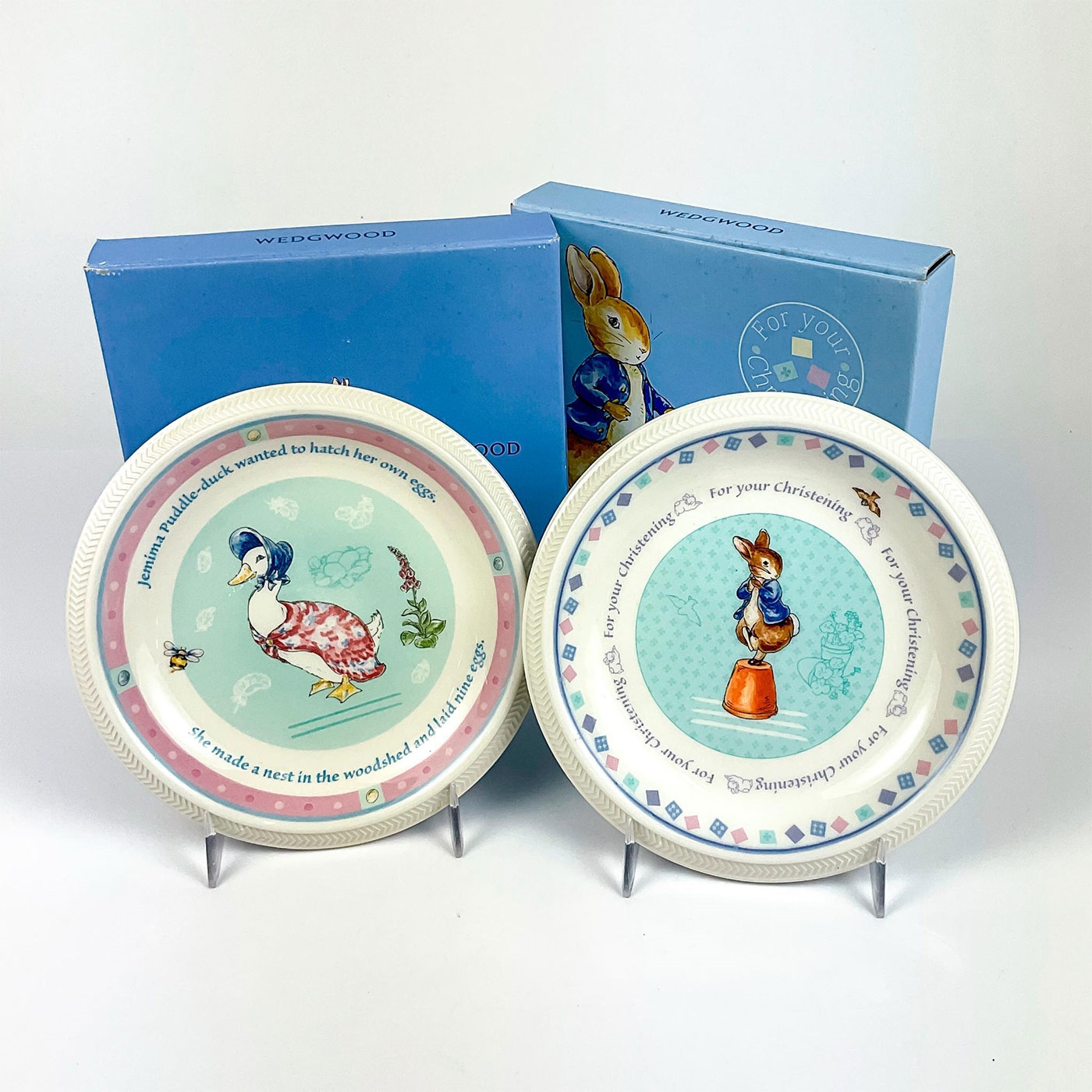 Beatrix Potter | 2pc Wedgwood Beatrix Potter Peter Rabbit Christening ...