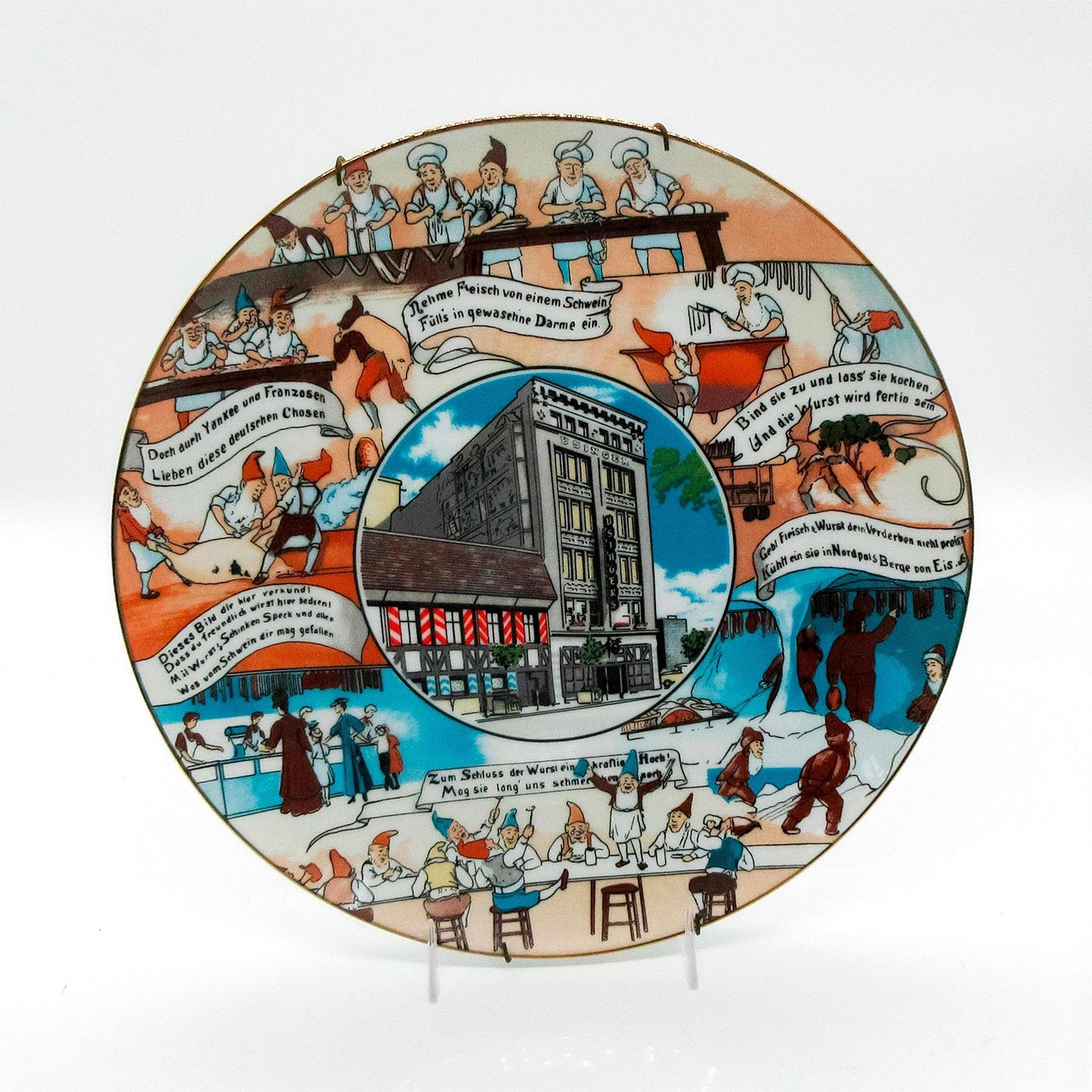 George Peter | Usinger's Elves Mural Collage Commemorative Plate (1980 ...