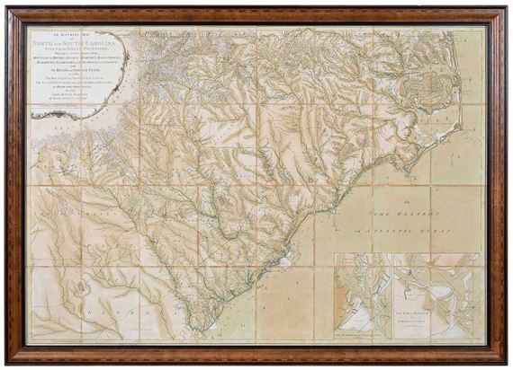 Mouzon, Henry | An Accurate Map of North and South Carolina with their ...