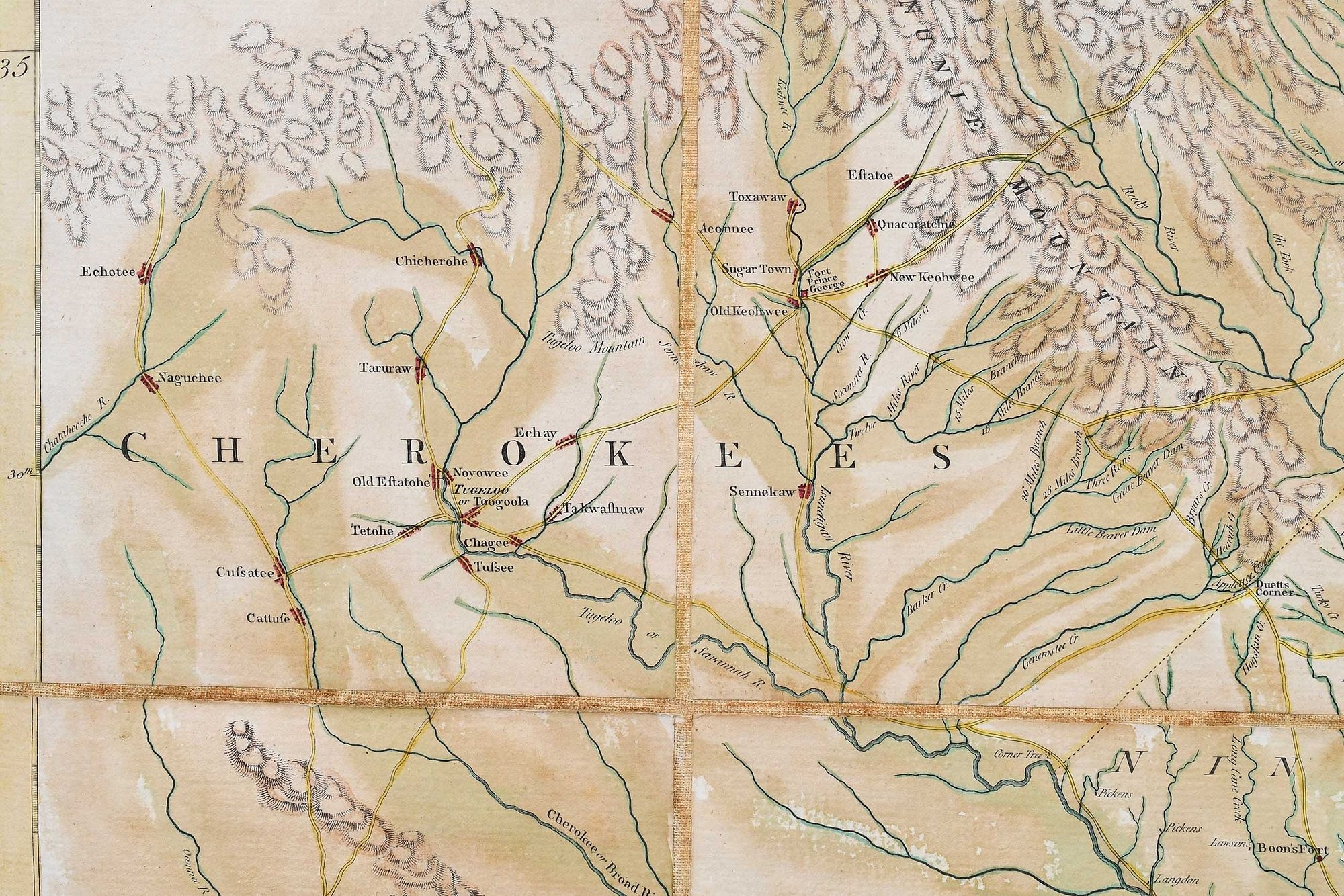 Mouzon, Henry | An Accurate Map of North and South Carolina with their ...
