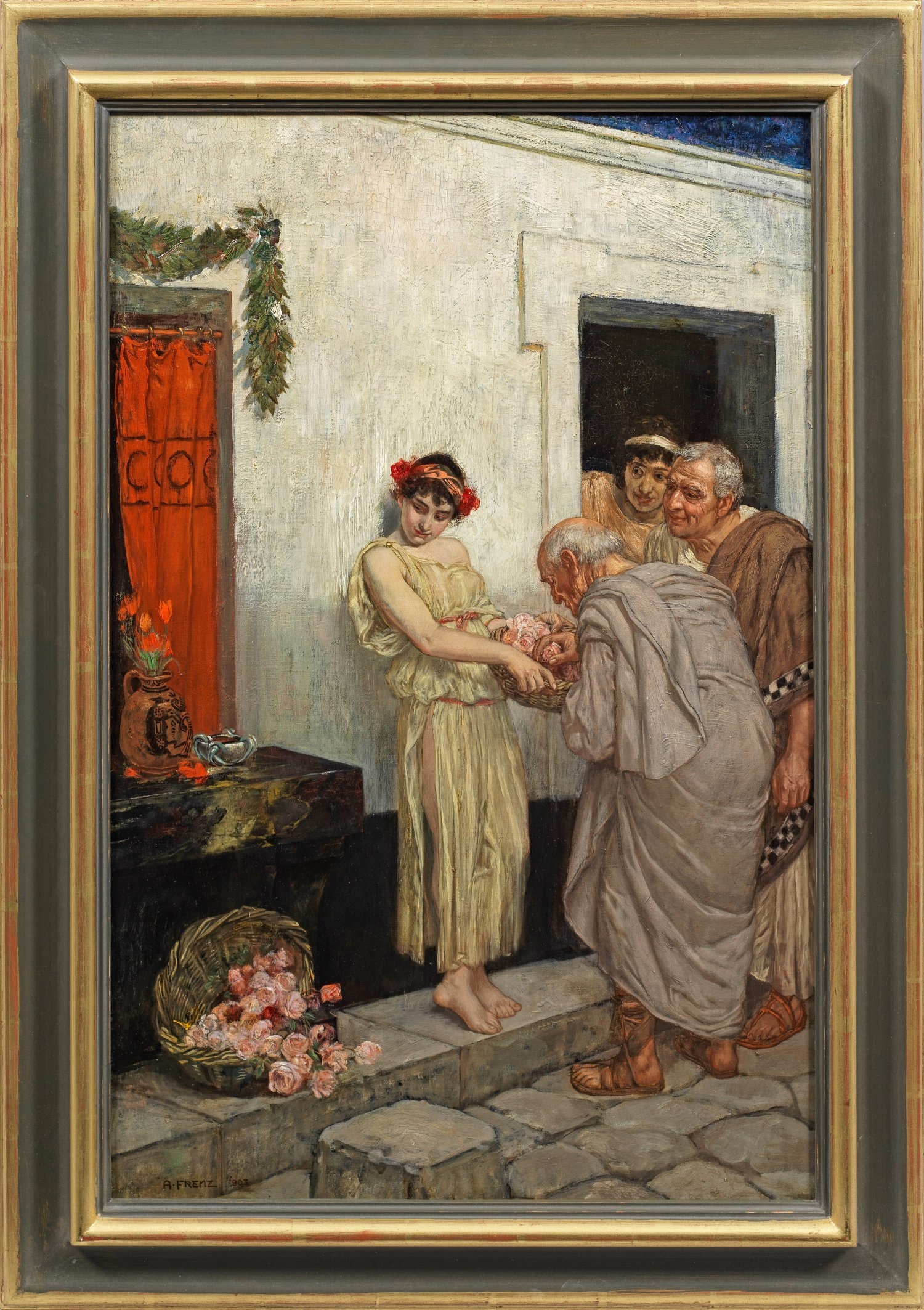 Alexander Frenz | Die römische Rosenverkäuferin (1903) | MutualArt
