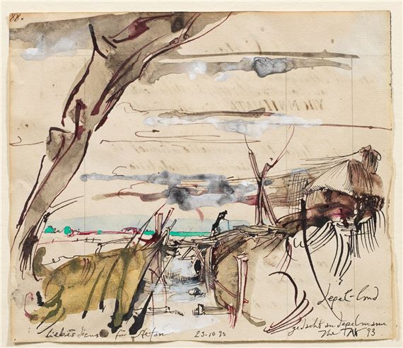 Horst Janssen | Landschaft (1993) | MutualArt