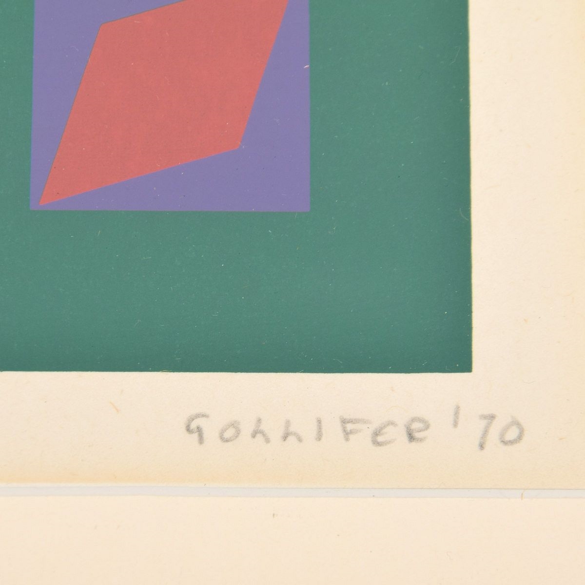 Sue Gollifer | Sue Gollifer Geometric Screenprint (1970) | MutualArt