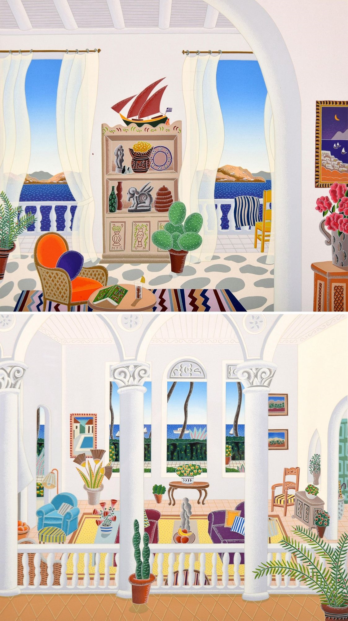 McKnight Thomas | 2 Thomas McKnight Serigraphs | Compare similar artworks | MutualArt