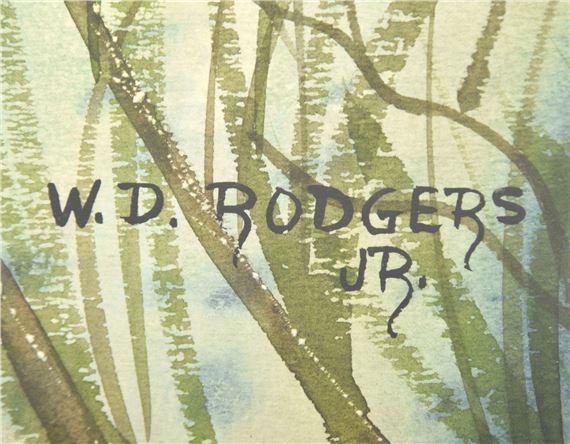 William Rodgers, Jr. | William Rodgers, Jr. Watercolor Painting (Circa ...