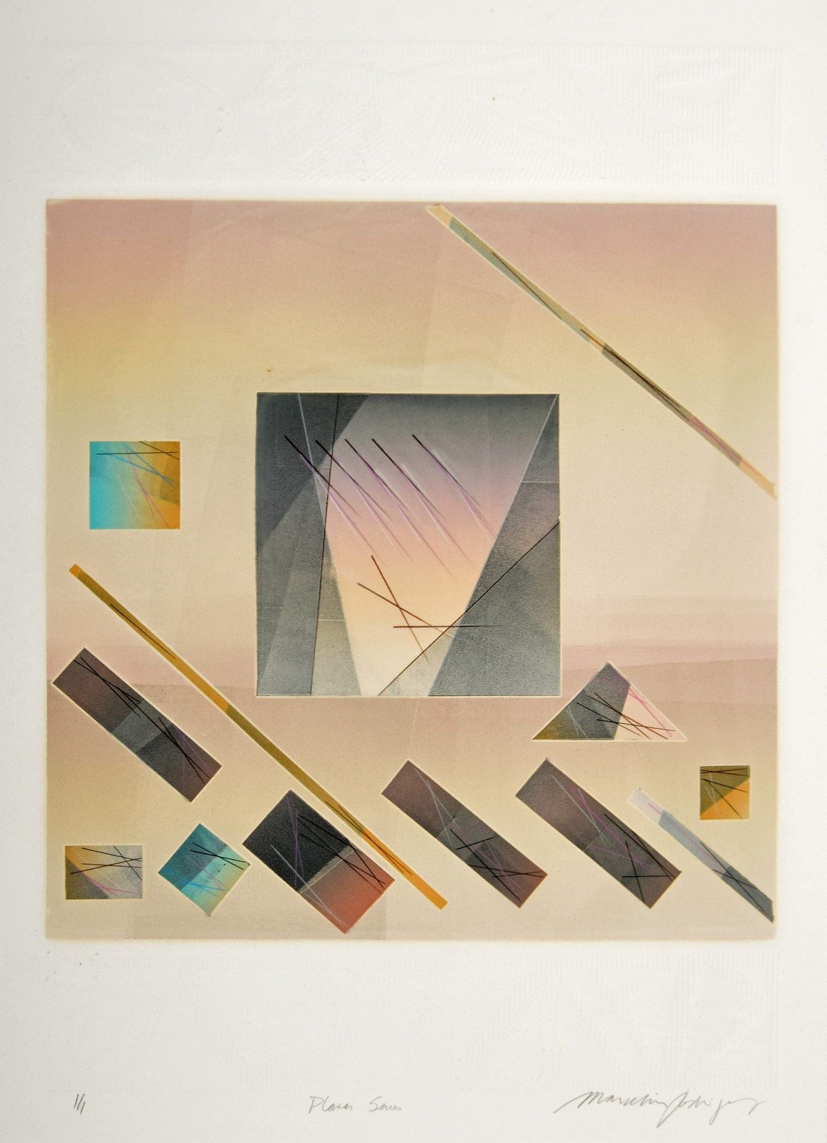 Marcelino Rodriguez | 2 Marcelino Rodriguez PLAZA Monoprints (1987 ...