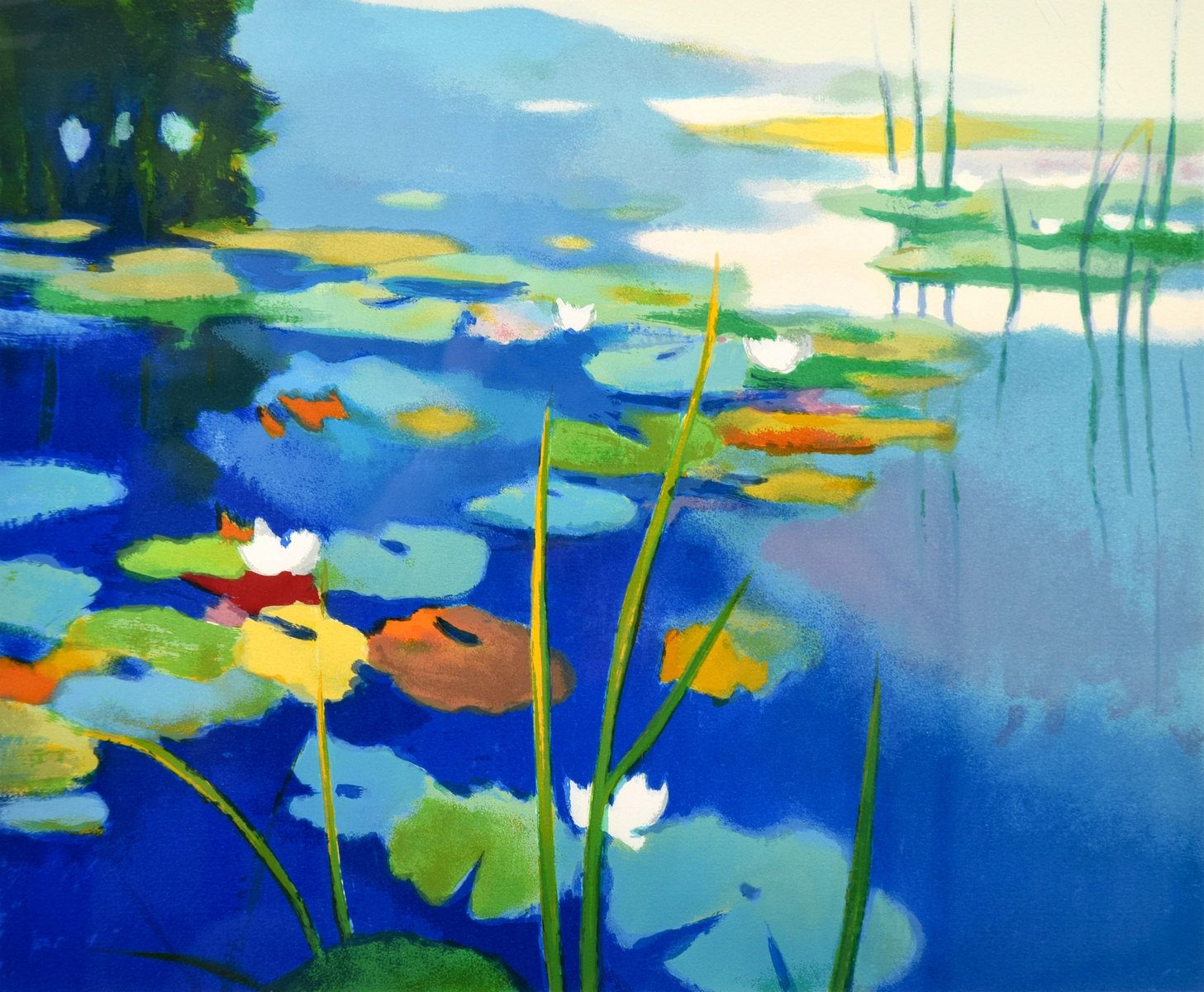 Tadashi Asoma | 2 Tadashi Asoma Landscape Screenprints | MutualArt