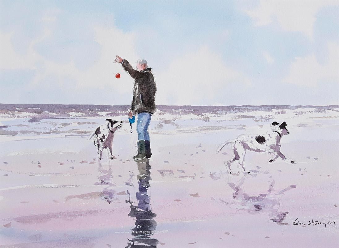 Ken Hayes | Fun at the Beach | MutualArt