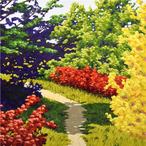 Roger Laux Nelson | Roger Nelson Landscape Painting (1982) | MutualArt