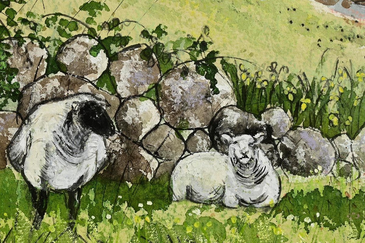 Sara Sue Mcneill | Sheep Sheltering | MutualArt